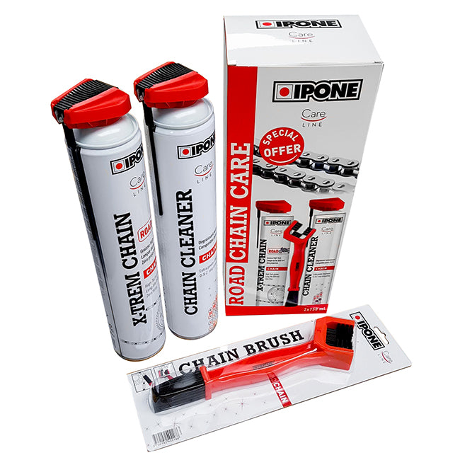 Chain Care Pack-Road750ml cleaner/Lube/Brush Ipone DG ^ (800736 ...